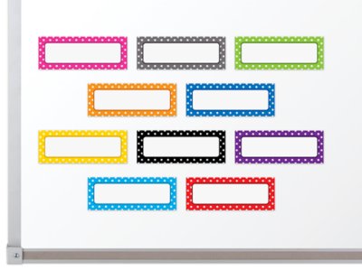 Polka Dot Magnetic Write & Wipe Labels at Lakeshore Learning