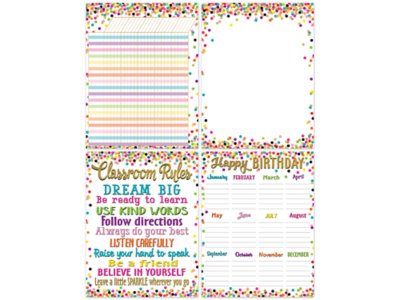 Confetti Motivational Poster Pack - Set 1 at Lakeshore Learning