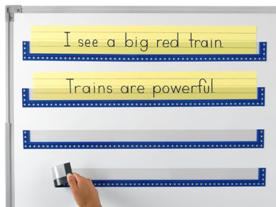 Magnetic Sentence Strip Pockets - Set of 4 at Lakeshore Learning