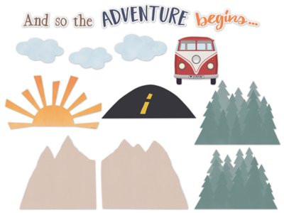 Moving Mountains Adventure Begins Bulletin Board Set at Lakeshore Learning