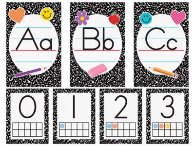 Cool for School Alphabet Card Bulletin Board Set at Lakeshore Learning