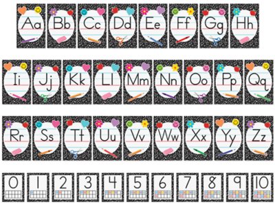 Cool for School Alphabet Card Bulletin Board Set at Lakeshore Learning