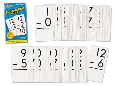 Subtraction 0-12 Flash Cards at Lakeshore Learning