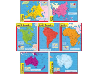 World Continents Educational Poster Pack at Lakeshore Learning