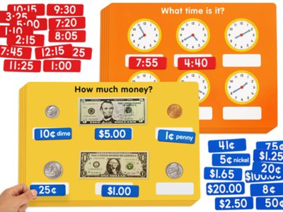 Time & Money Activity Mats at Lakeshore Learning