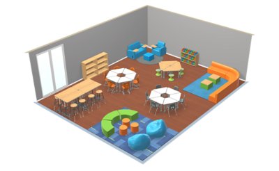 Collaborative Breakout Space Layout | Lakeshore® Furniture