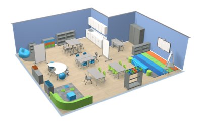 Elementary Special Education Classroom Layout | Lakeshore® Furniture