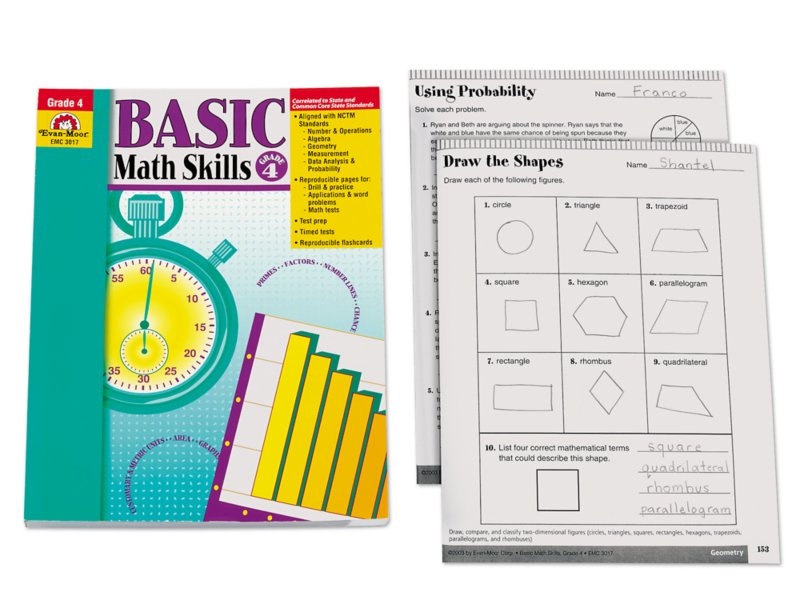 Mastering Basic Math Skills Reproducible Activities - Gr. 4 at ...