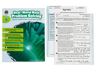 Real-World Math Reproducible Workbook - Gr. 4 at Lakeshore Learning