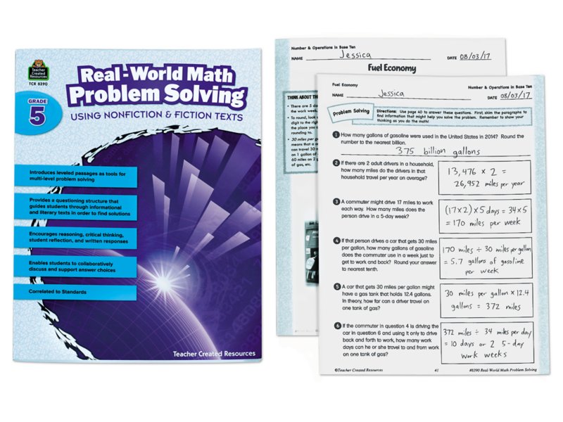 Real-World Math Reproducible Workbook - Gr. 5 at Lakeshore Learning