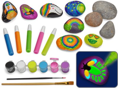 Glow-In-The-Dark Rock Painting Kit at Lakeshore Learning