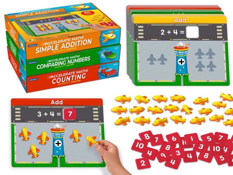 Accelerate Math! Activity Centers - Complete Set at Lakeshore Learning