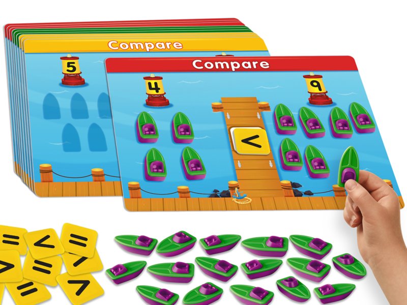 Accelerate Math! Comparing Numbers Activity Center at Lakeshore Learning