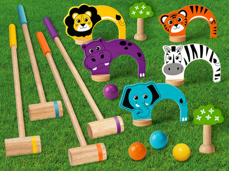 Indoor/Outdoor Kids’ Croquet Set at Lakeshore Learning