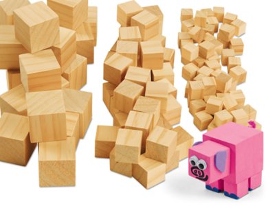 Wooden Craft Cubes at Lakeshore Learning