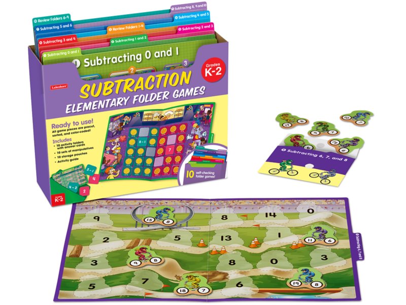 Subtraction Facts Folder Game Library - K-Gr. 2 at Lakeshore Learning