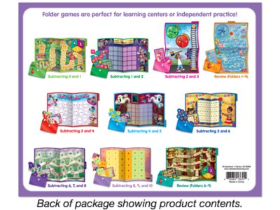 Subtraction Facts Folder Game Library - K-Gr. 2 at Lakeshore Learning