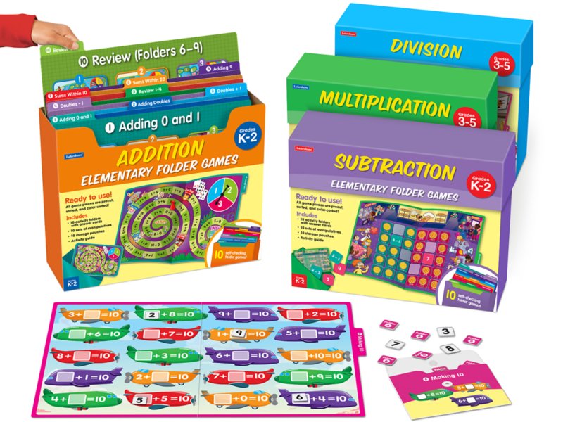 Math Facts Folder Game Libraries - K-Gr. 5 - Complete Set at Lakeshore ...