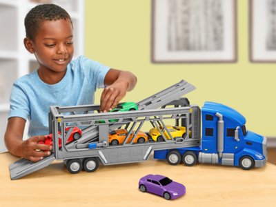 On the Move! Big Rig Car Carrier at Lakeshore Learning
