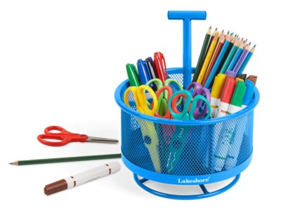 Neon Store-It-All Rotating Caddy - Bright Blue at Lakeshore Learning