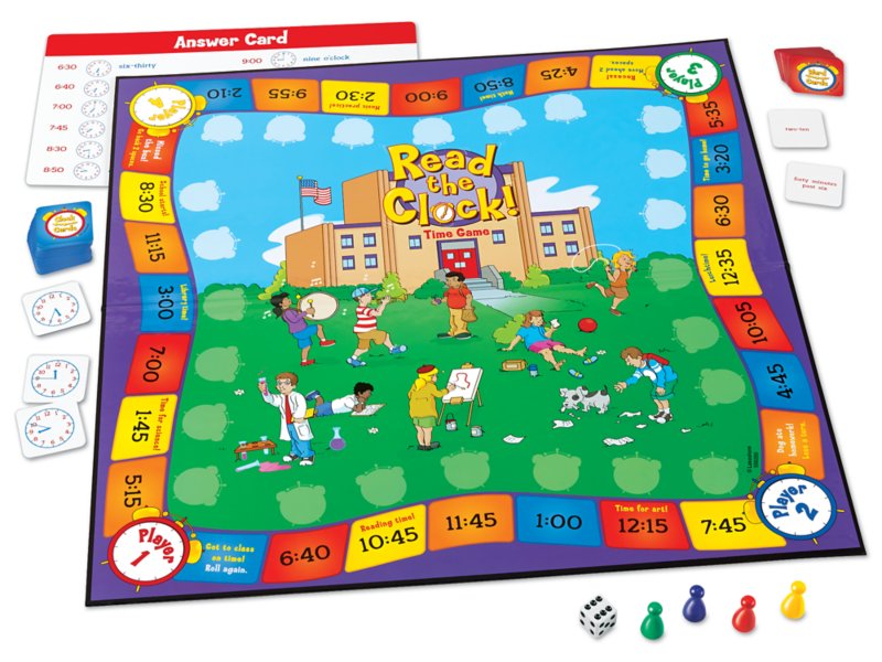 Read the Clock! Time Game at Lakeshore Learning