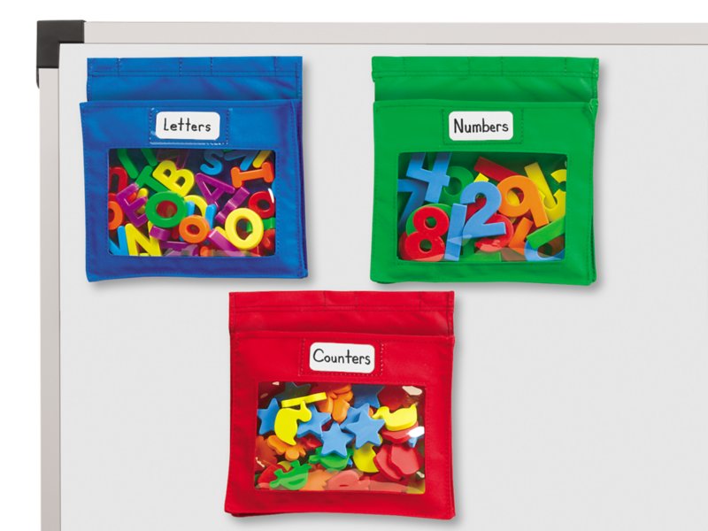 Magnetic Pockets - Set of 3 at Lakeshore Learning