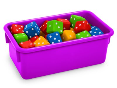 Neon Heavy-Duty Storage Box - Bright Purple at Lakeshore Learning