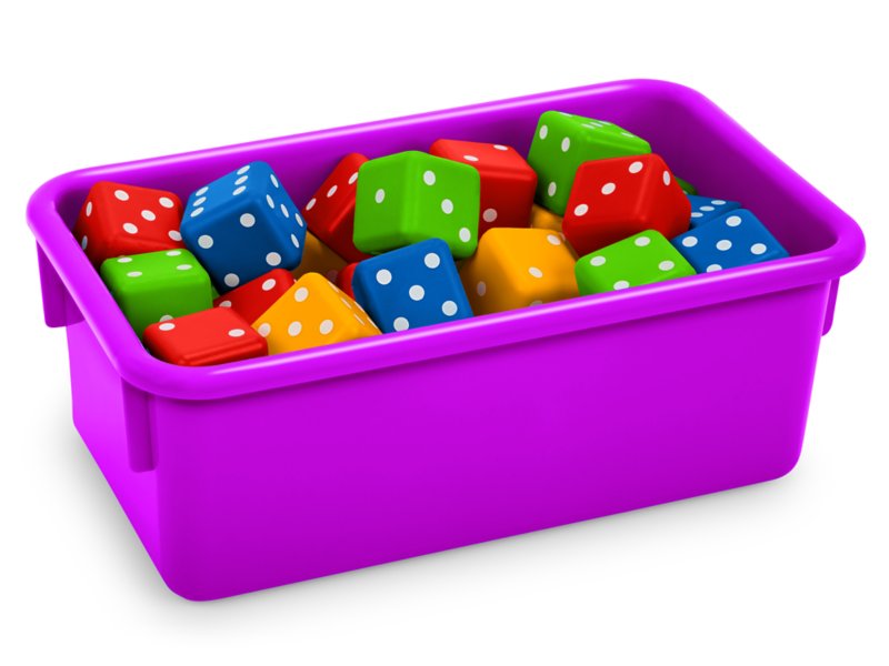 Neon Heavy-Duty Storage Box - Bright Purple at Lakeshore Learning