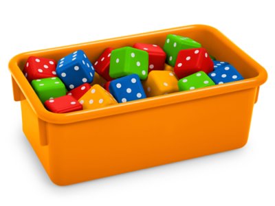 Neon Heavy-Duty Storage Box - Bright Orange at Lakeshore Learning