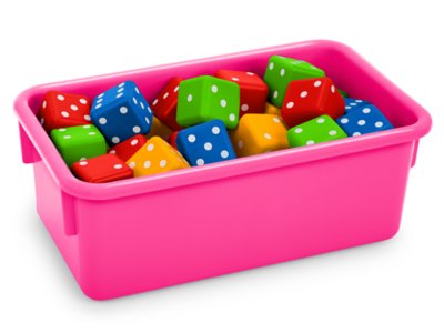 Neon Heavy-Duty Storage Box - Bright Pink at Lakeshore Learning