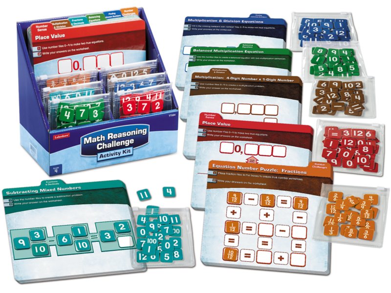 Math Reasoning Challenge Activity Kit - Gr. 4 at Lakeshore Learning
