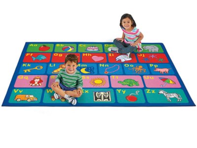 Alphabet Activity Carpet - 6' x 9' at Lakeshore Learning