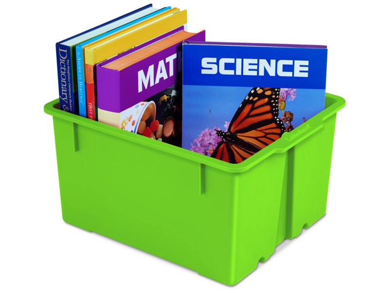 Neon Heavy-Duty Book Bin - Bright Green at Lakeshore Learning