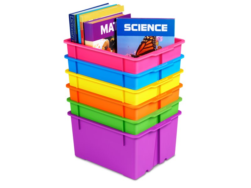 Neon Heavy-Duty Book Bins at Lakeshore Learning