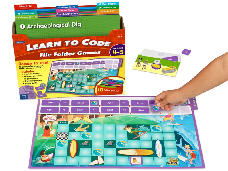 Learn to Code File Folder Games - Gr. 4-5 at Lakeshore Learning