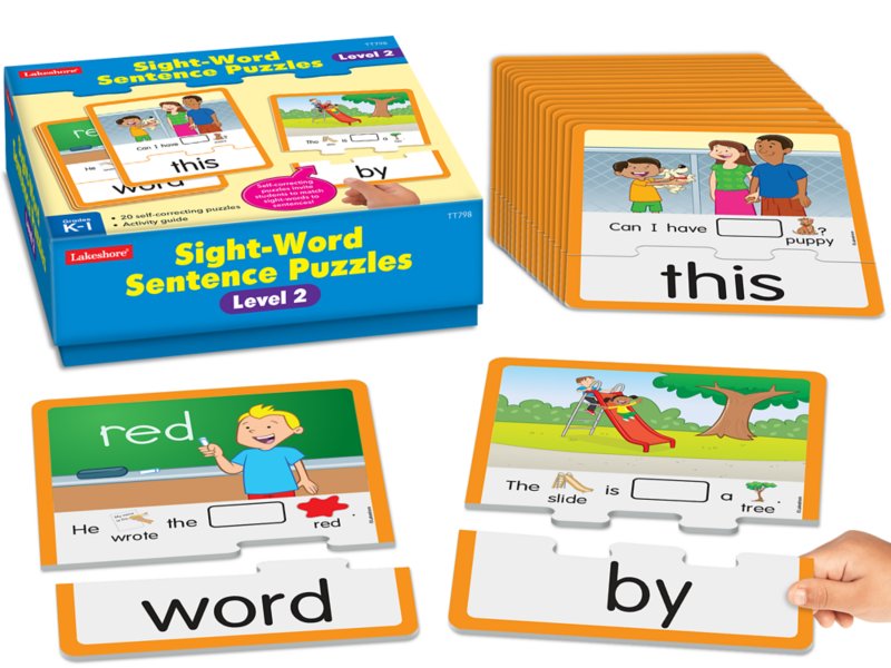 Sight-Word Sentence Puzzles - Level 2 at Lakeshore Learning