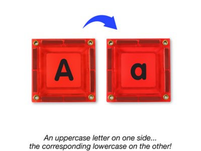 Double-Sided Magnetic Letter Tiles at Lakeshore Learning