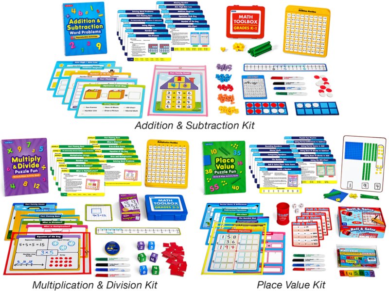 Accelerate Learning Math Kits - Complete Set at Lakeshore Learning