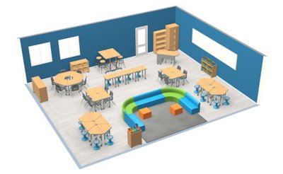 Upper Elementary Classroom Layout | Lakeshore® Furniture
