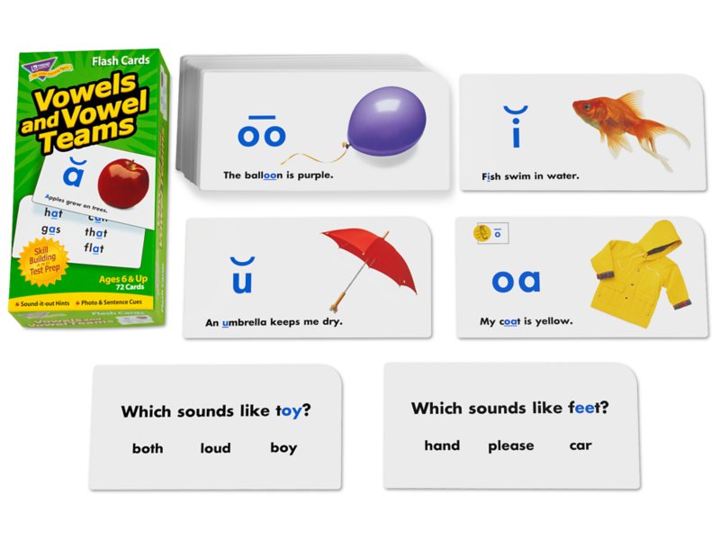 Vowels & Vowel Teams Flash Cards at Lakeshore Learning