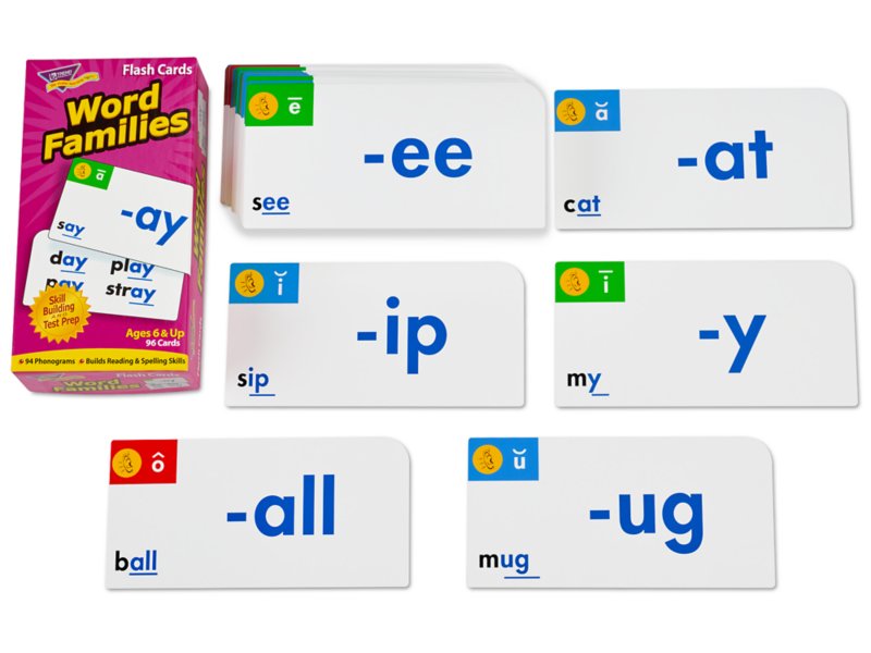 Word Families Flash Cards at Lakeshore Learning