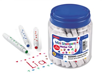 Mini Stampers Marker Tub at Lakeshore Learning