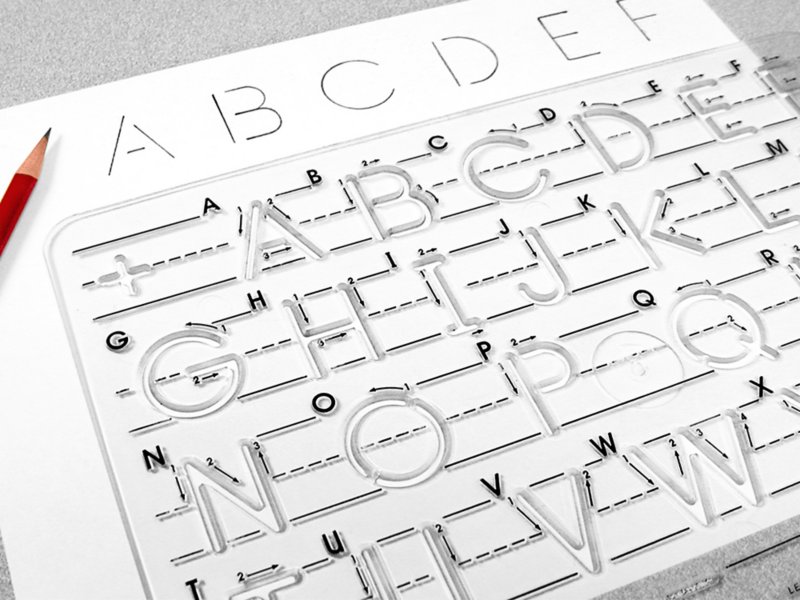 Traditional Manuscript Writing Template - Uppercase Letters at ...