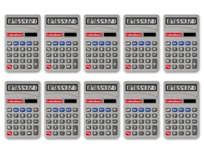 Basic School Calculator - Set of 10 at Lakeshore Learning